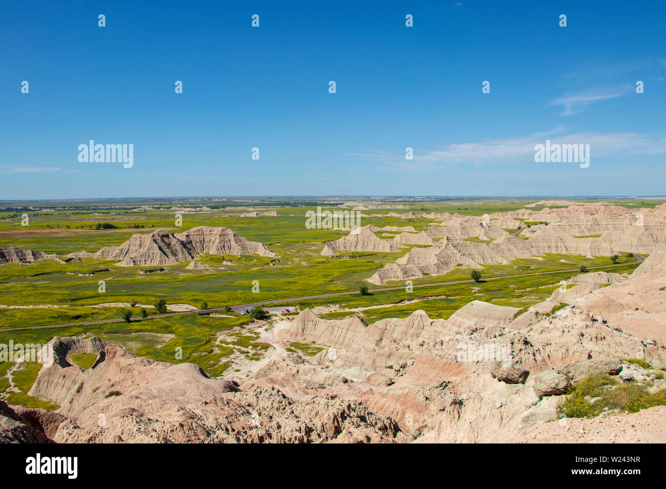 Desert with Deep Blue Skies Stock Photo - Alamy