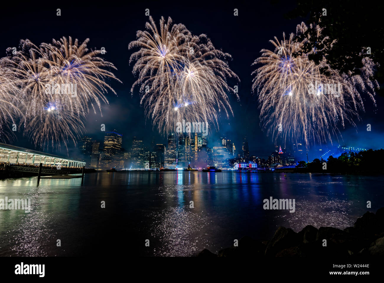 Independence day celebration in New York City with Macy's Fireworks in ...