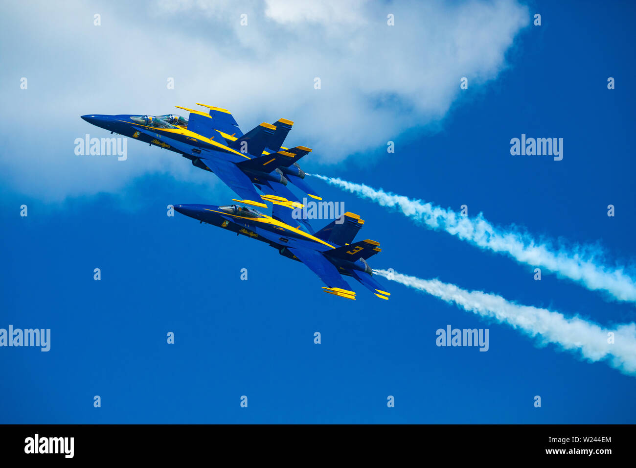 Blue Angels Fighters Stock Photo - Alamy