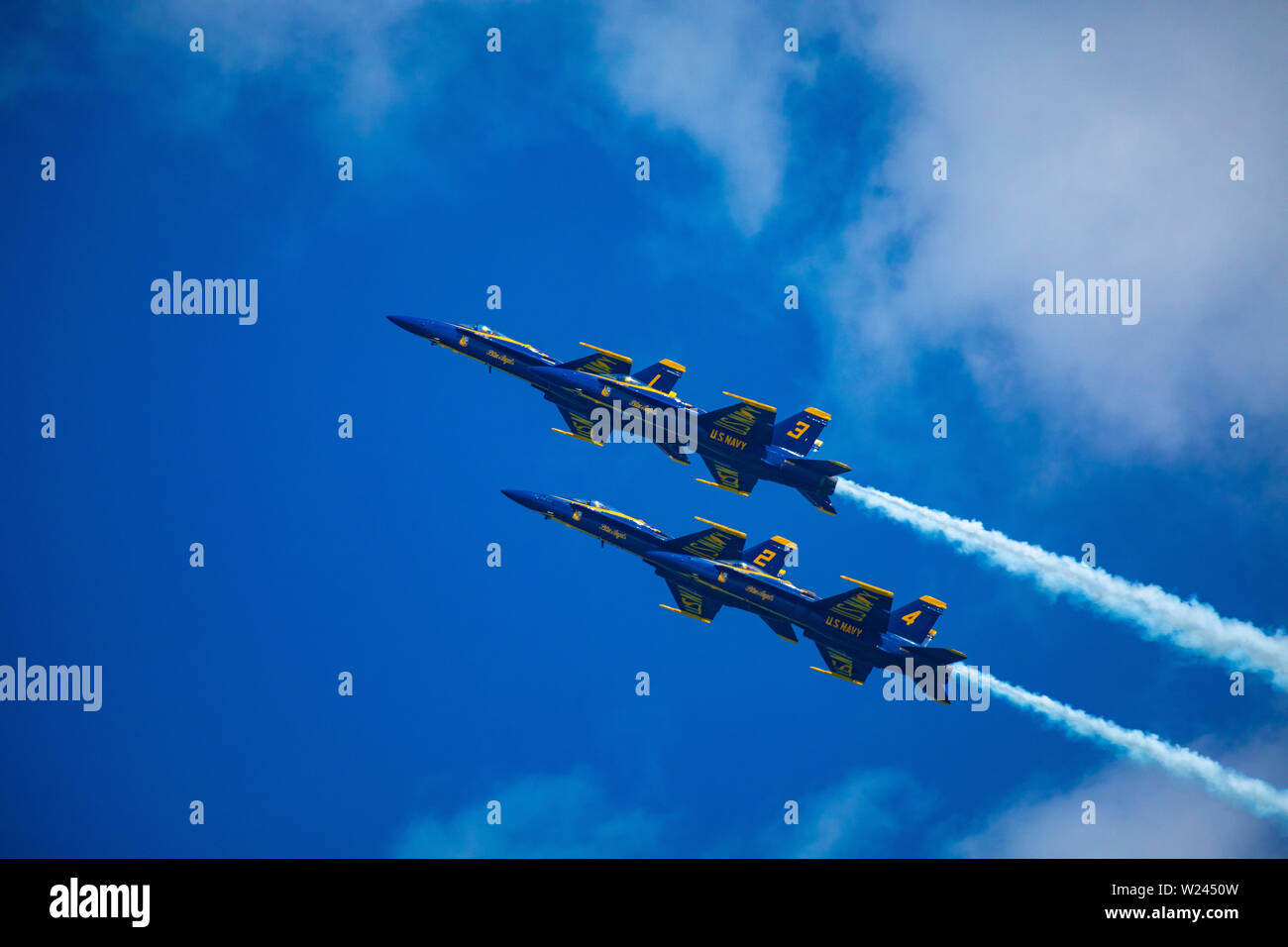 Blue Angels Fighters Stock Photo - Alamy