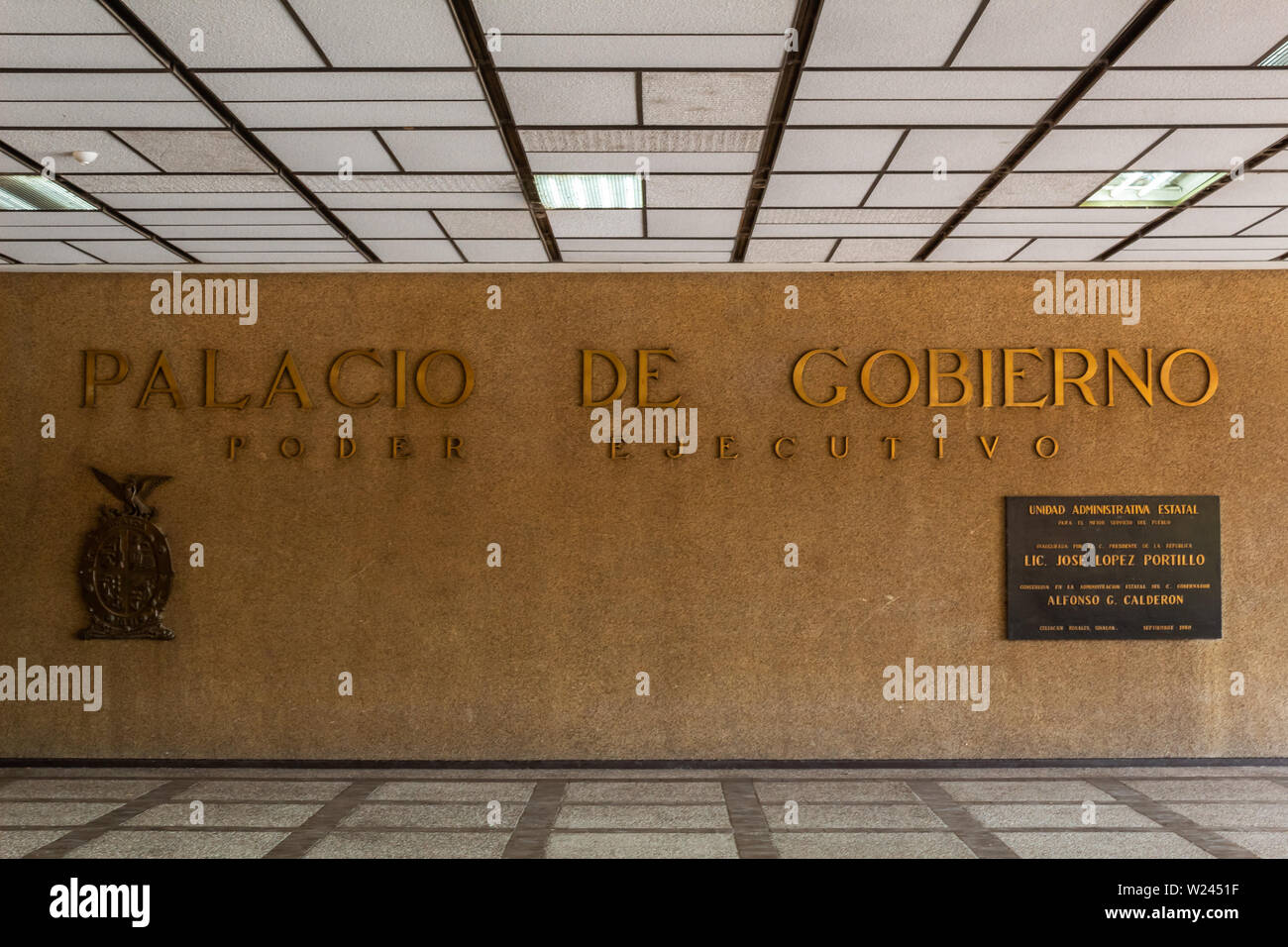 Culiacan, Sinaloa, Mexico - June 26 2016: Main building of the ...
