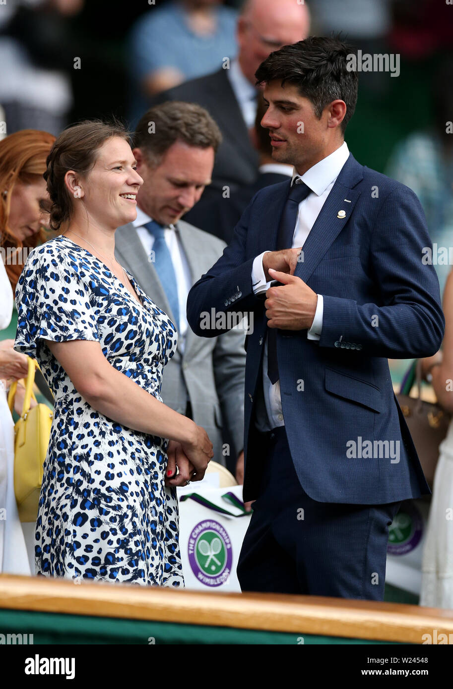 Former England cricket captain Sir Alastair Cook on day five of the ...