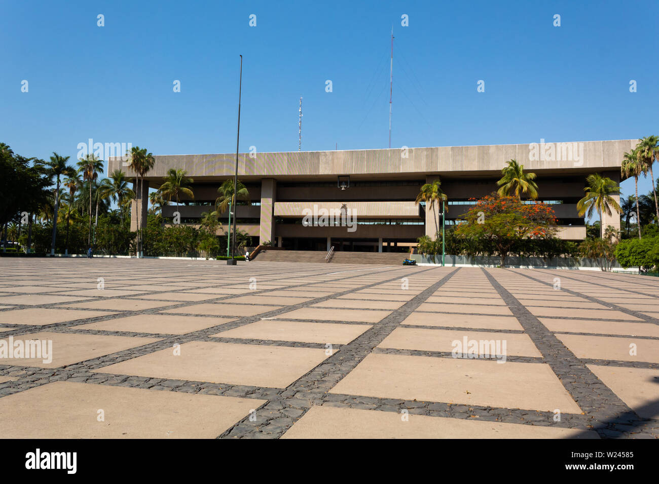 Culiacan, Sinaloa, Mexico - June 26 2016: Main building of the ...