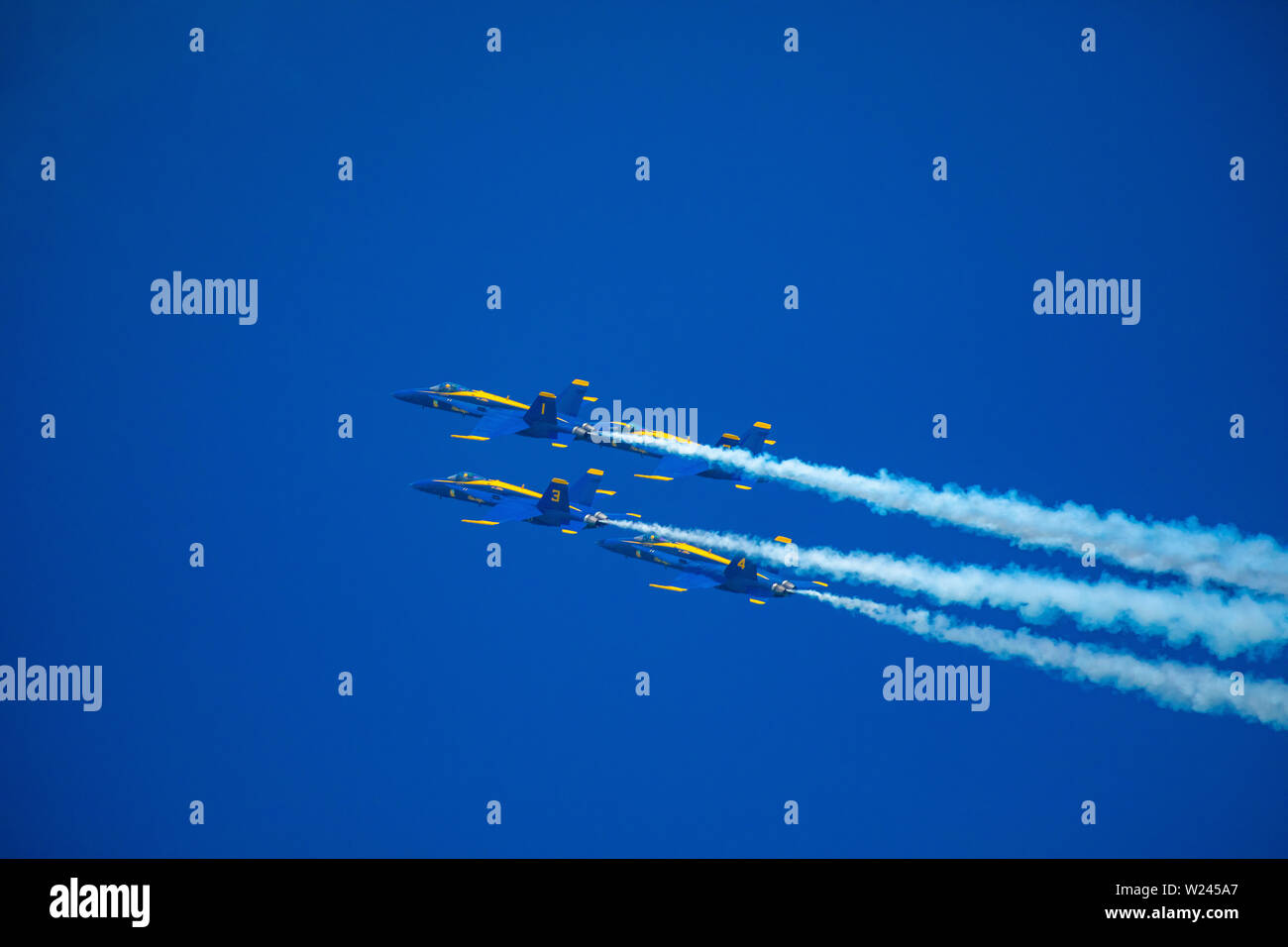 Blue Angels Fighters Stock Photo - Alamy