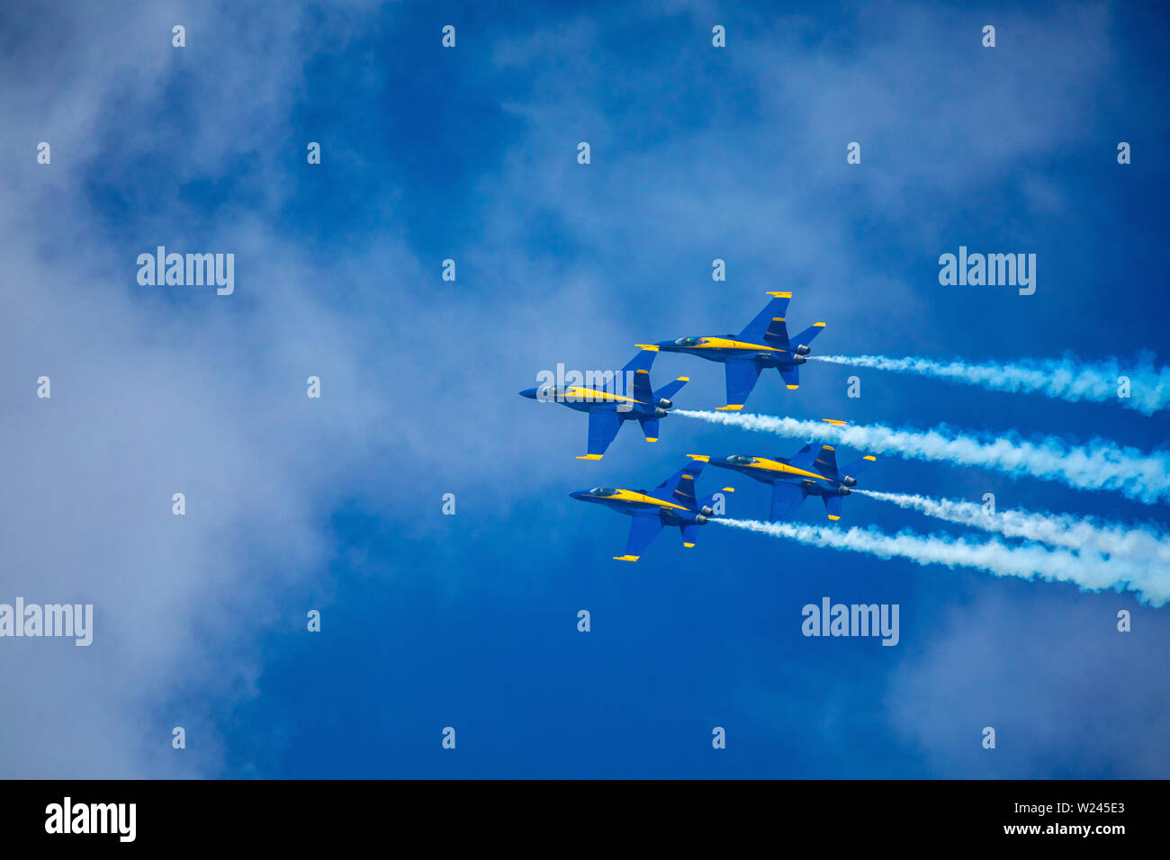 Blue Angels Fighters Stock Photo - Alamy
