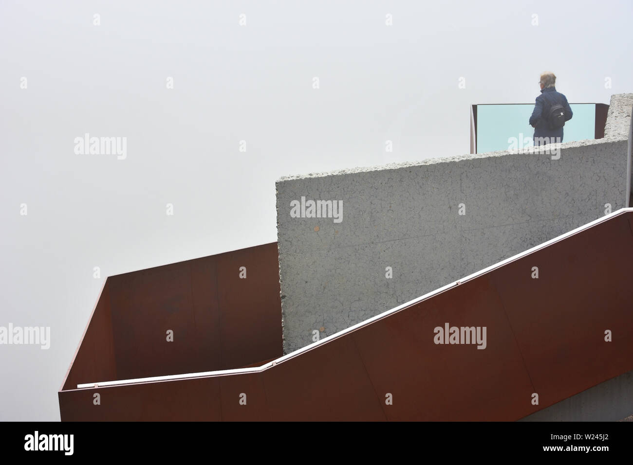 Bridge and platform on the Trollstigen mountain road, part of the ...