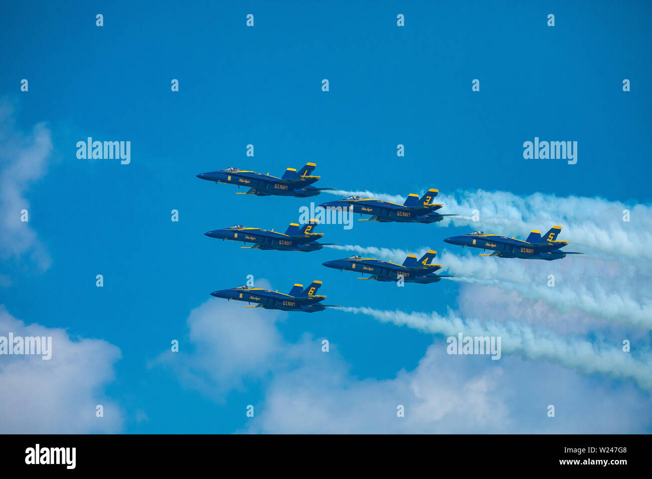 Blue Angels Fighters Stock Photo - Alamy