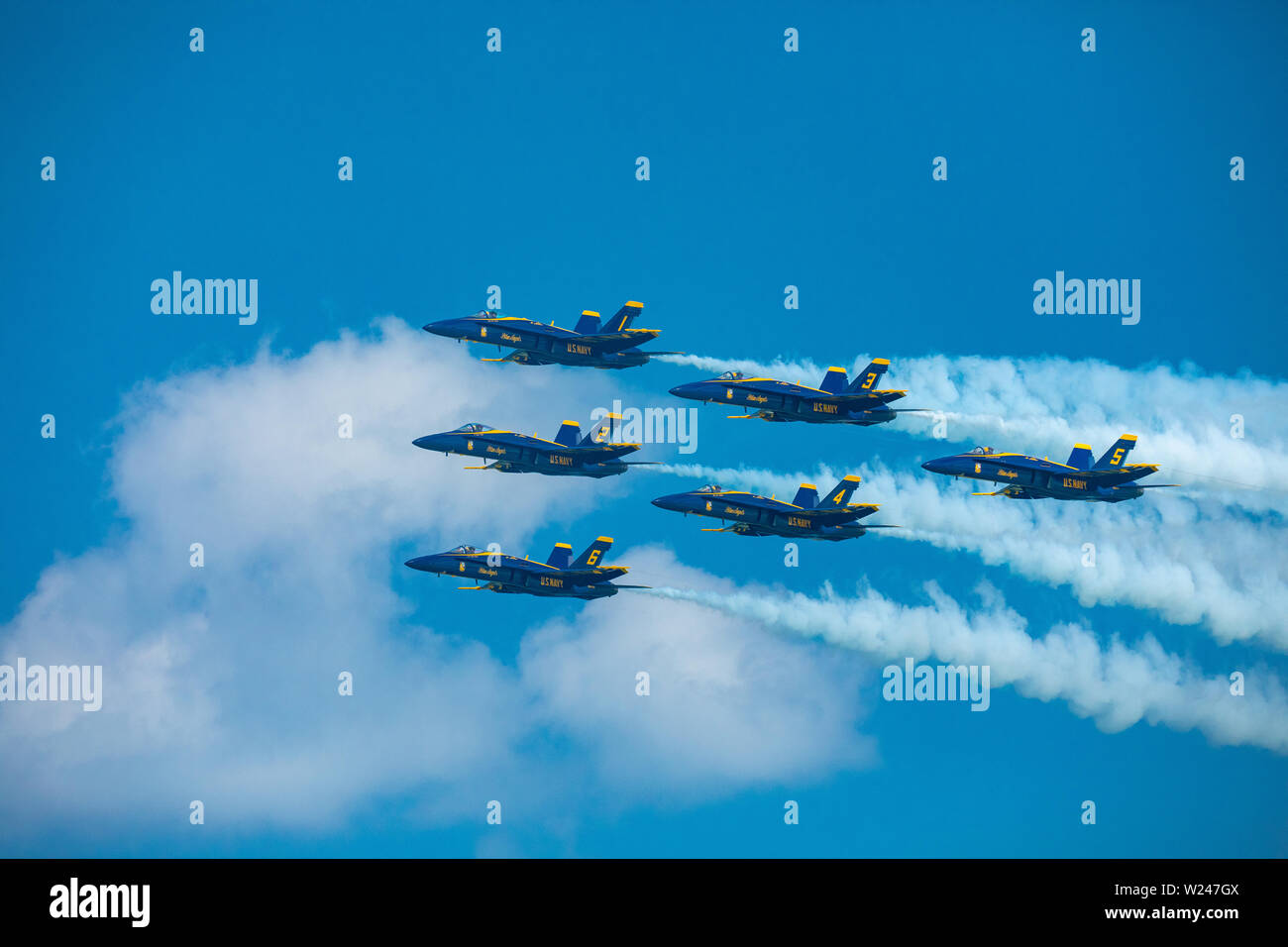 Blue Angels Fighters Stock Photo - Alamy