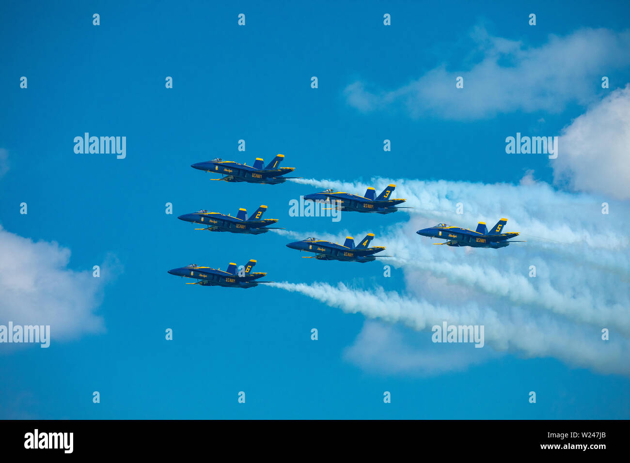 Blue Angels Fighters Stock Photo - Alamy