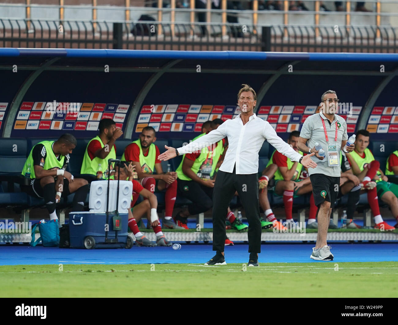 FRANCE OUT July 5, 2019: Hervé Renard, coach, of Morocco during the ...