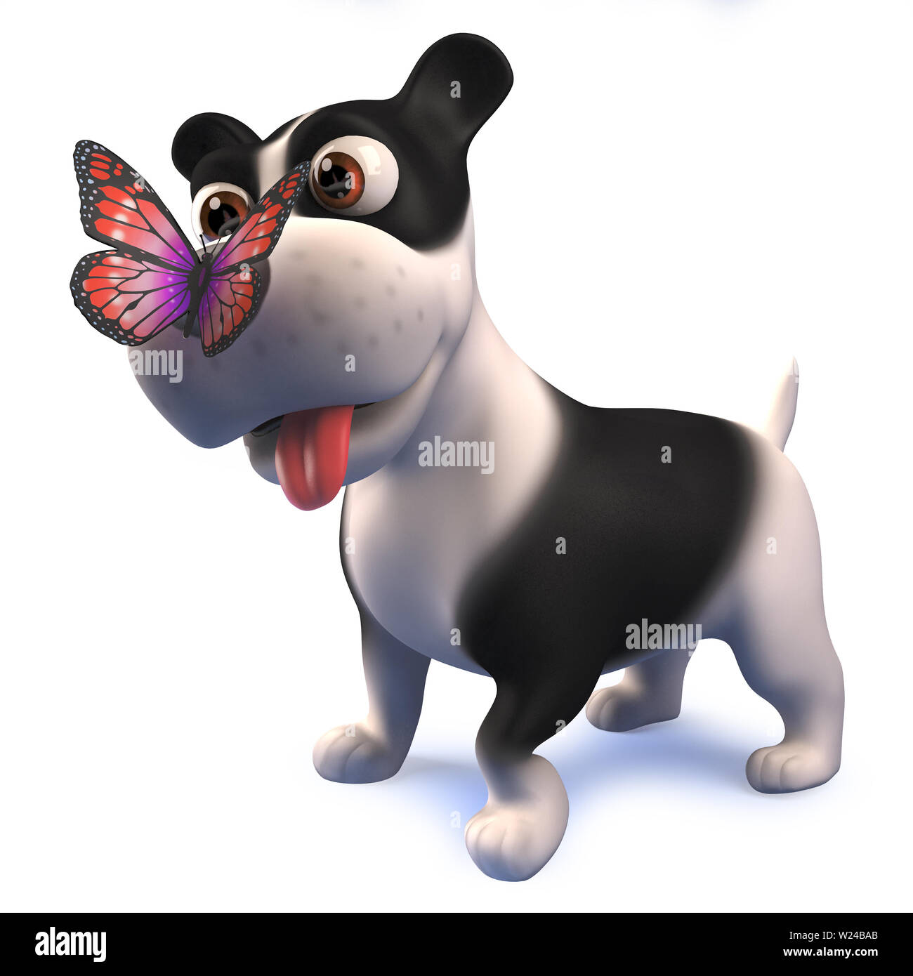 Butterfly dog puppy hi-res stock photography and images - Alamy