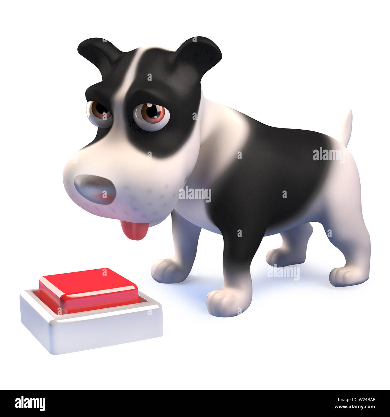 Cartoon illustration funny mongrel dog Cut Out Stock Images & Pictures ...