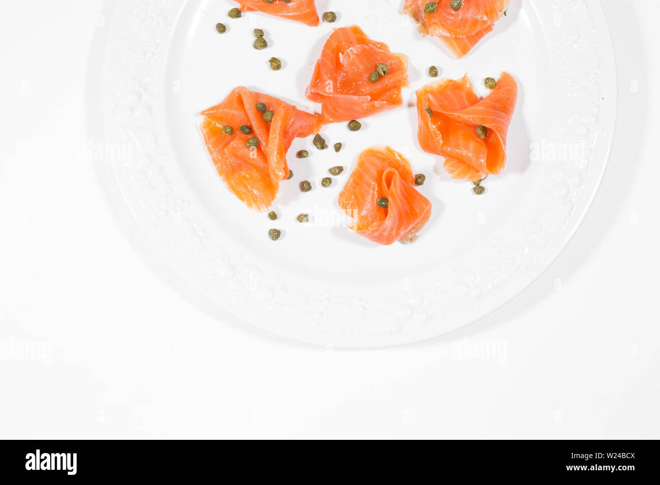 Sliced salmon fish fillet Stock Photo - Alamy