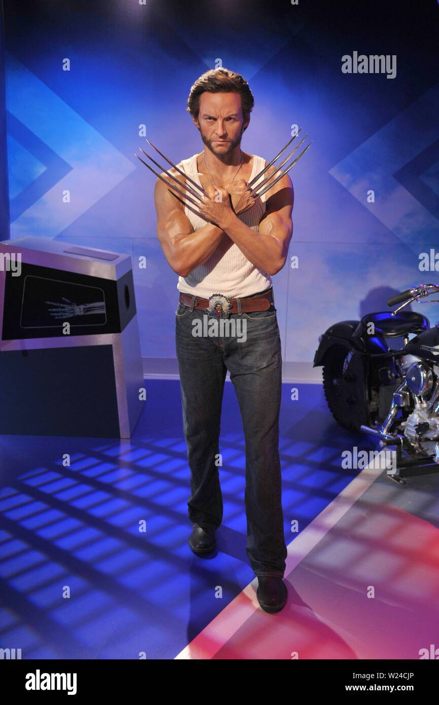 Hugh jackman waxwork figure hi-res stock photography and images - Alamy
