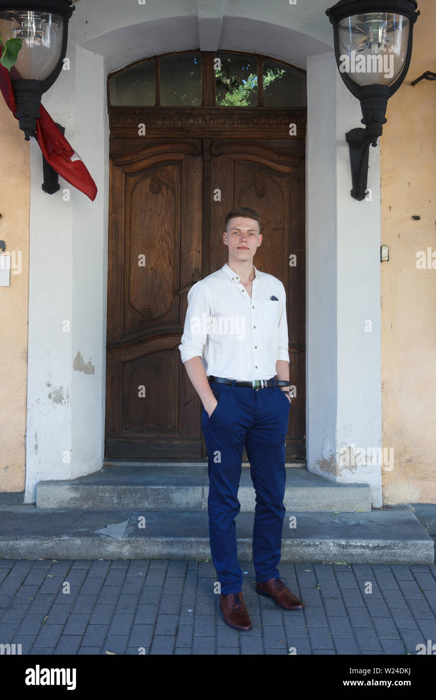 Well dressed man stands hi-res stock photography and images - Alamy