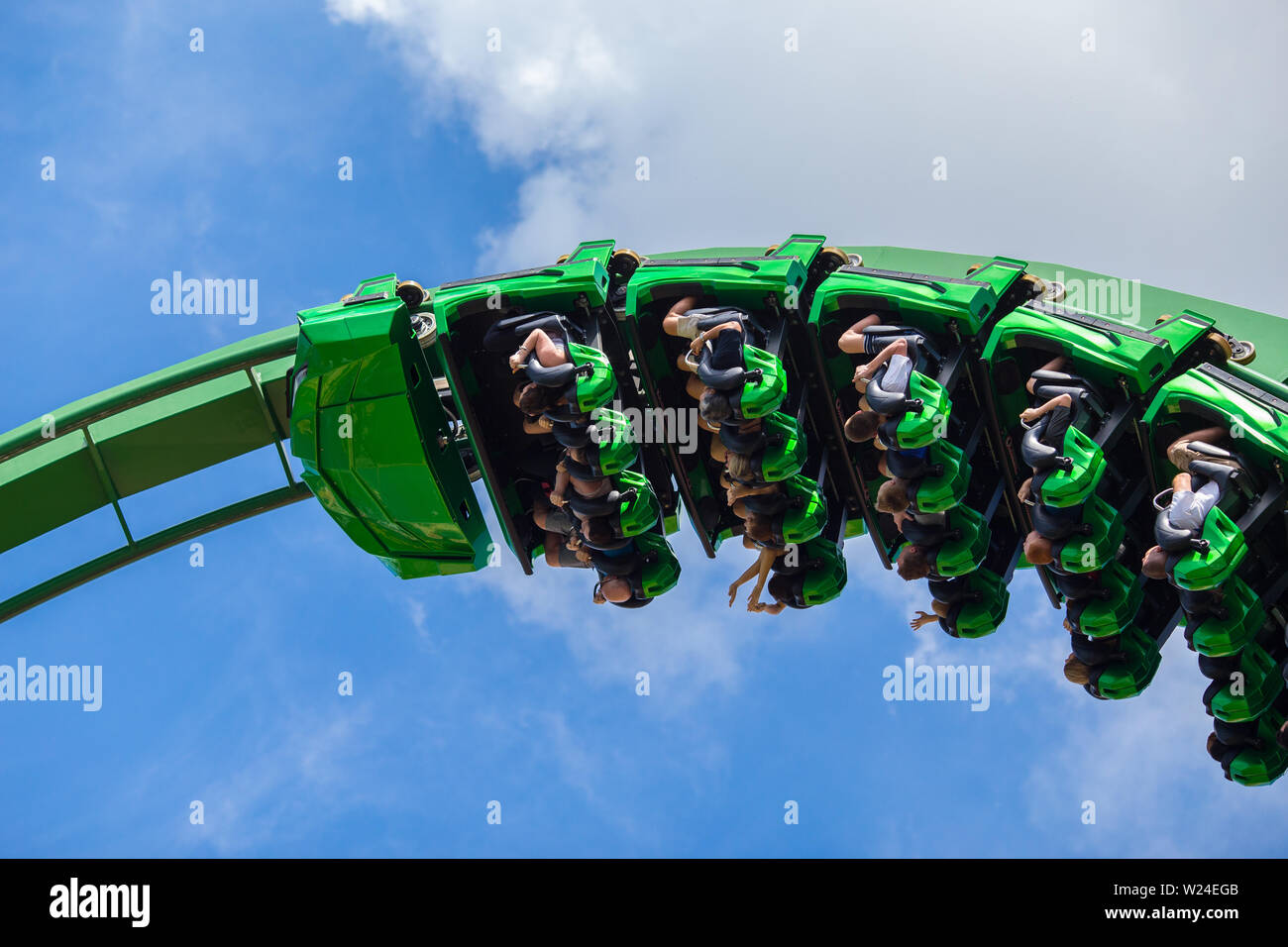 The Incredible Hulk Coaster. Universal Studios. Universal's Islands of ...