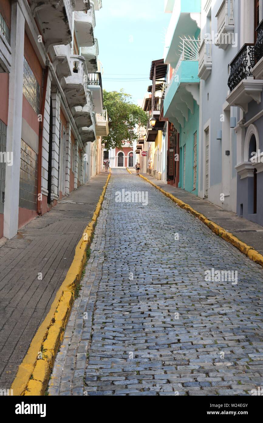 Streets of Old San Juan, Puerto Rico Stock Photo - Alamy