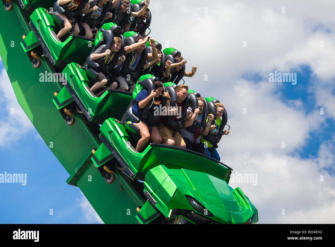 The Incredible Hulk Coaster. Universal Studios. Universal's Islands of ...