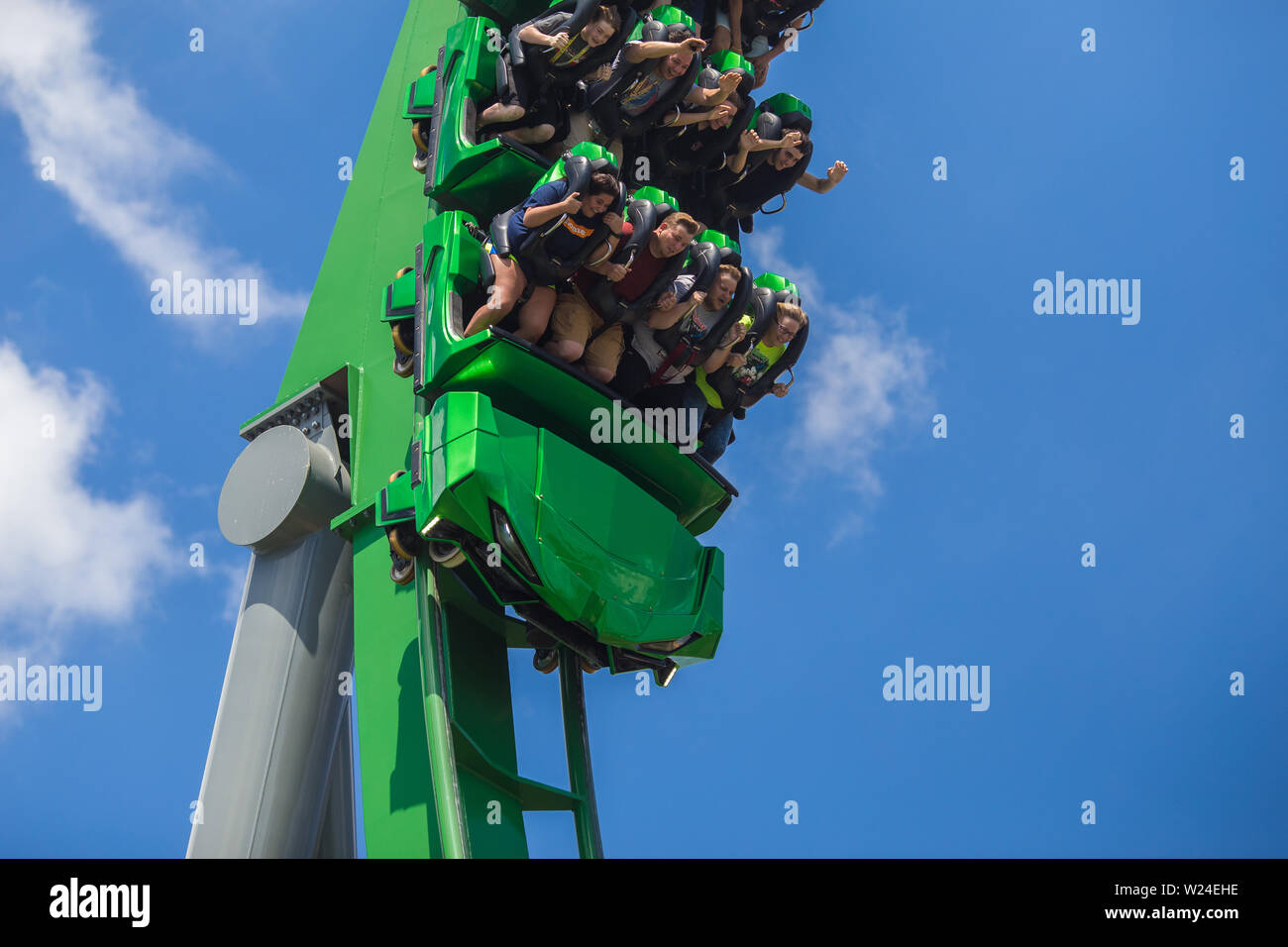 The Incredible Hulk Coaster. Universal Studios. Universal's Islands of ...
