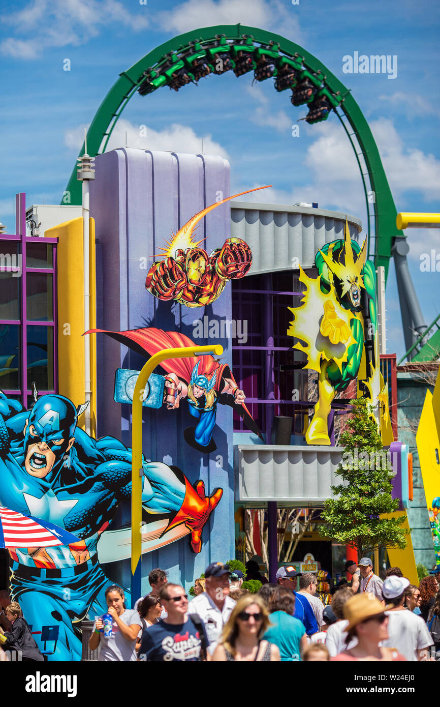 Incredible Hulk Ride Universal Studios High Resolution Stock ...