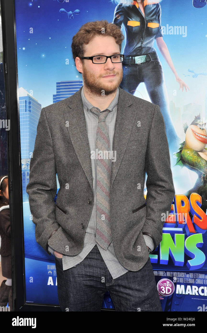 LOS ANGELES, CA. March 22, 2009: Seth Rogen at the Los Angeles premiere ...