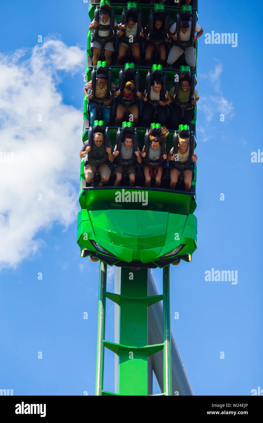 The Incredible Hulk Coaster. Universal Studios. Universal's Islands of ...