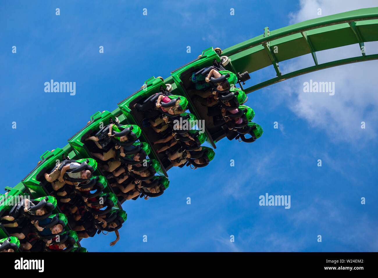 The Incredible Hulk Coaster. Universal Studios. Universal's Islands of ...