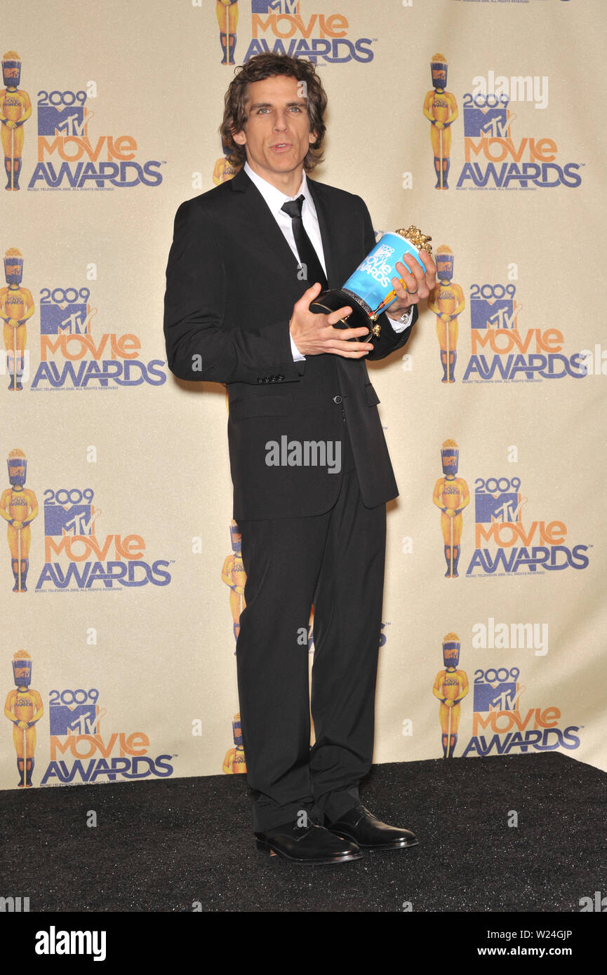 LOS ANGELES, CA. June 01, 2009: Ben Stiller at the 2009 MTV Movie ...