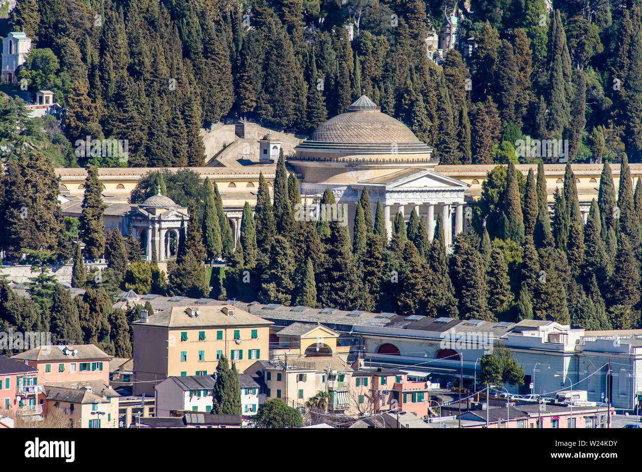 The monumental cemetery of Staglieno in Genoa, one of the largest ...