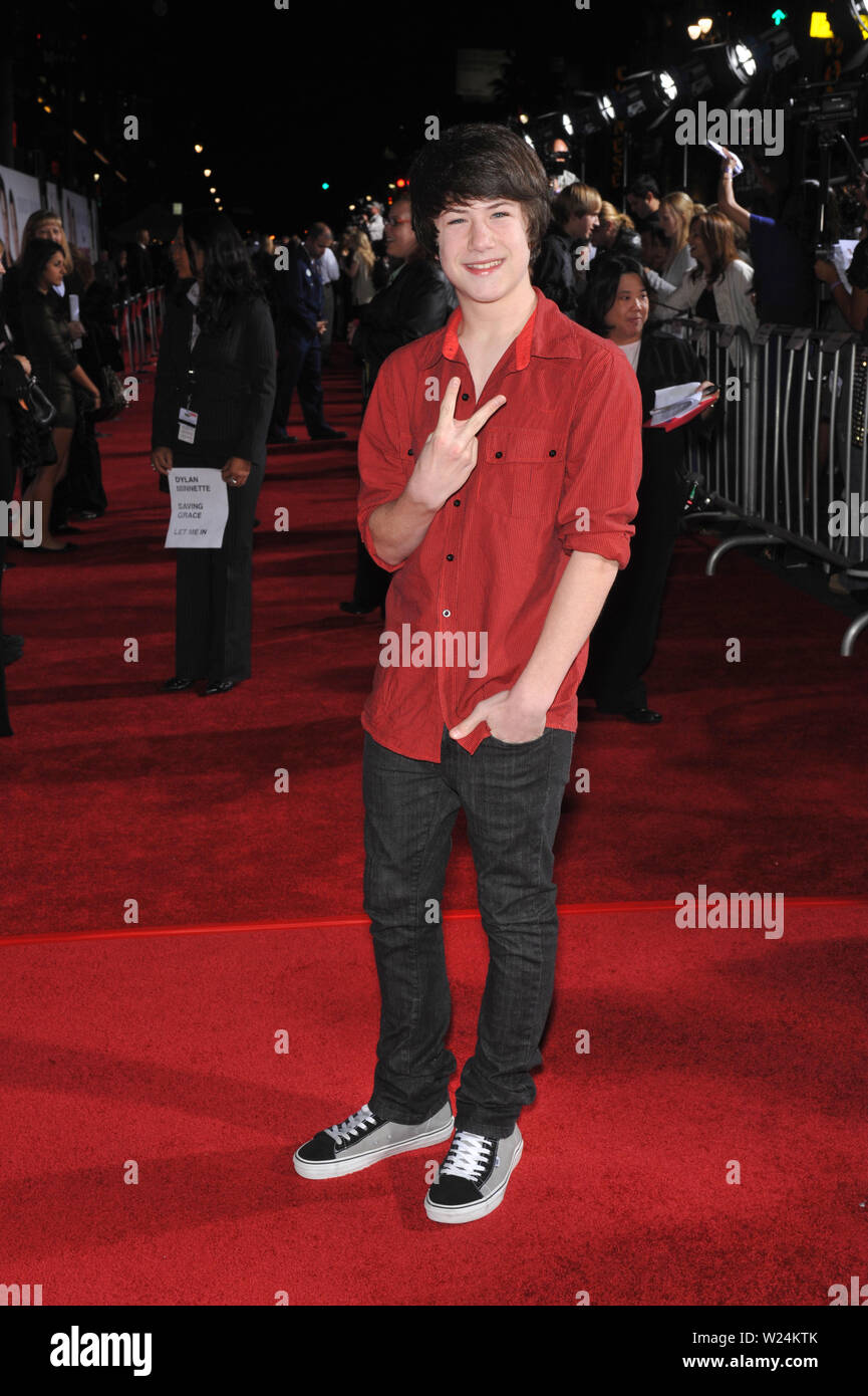 LOS ANGELES, CA. November 09, 2009: Dylan Minnette at the world ...