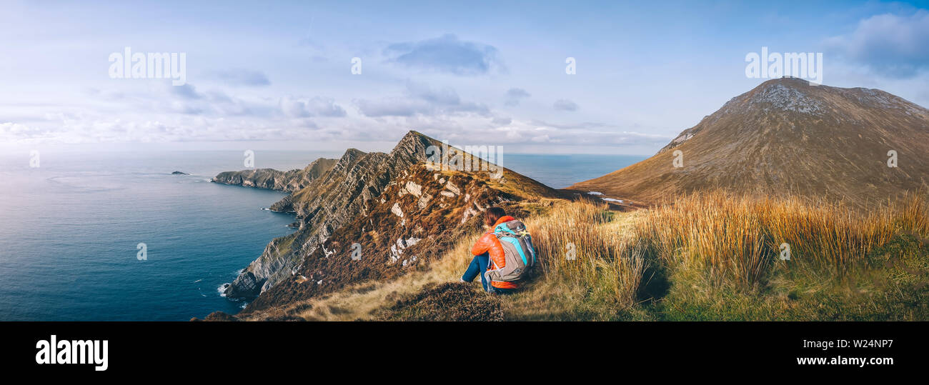 Croaghaun mountain ireland hi-res stock photography and images - Alamy