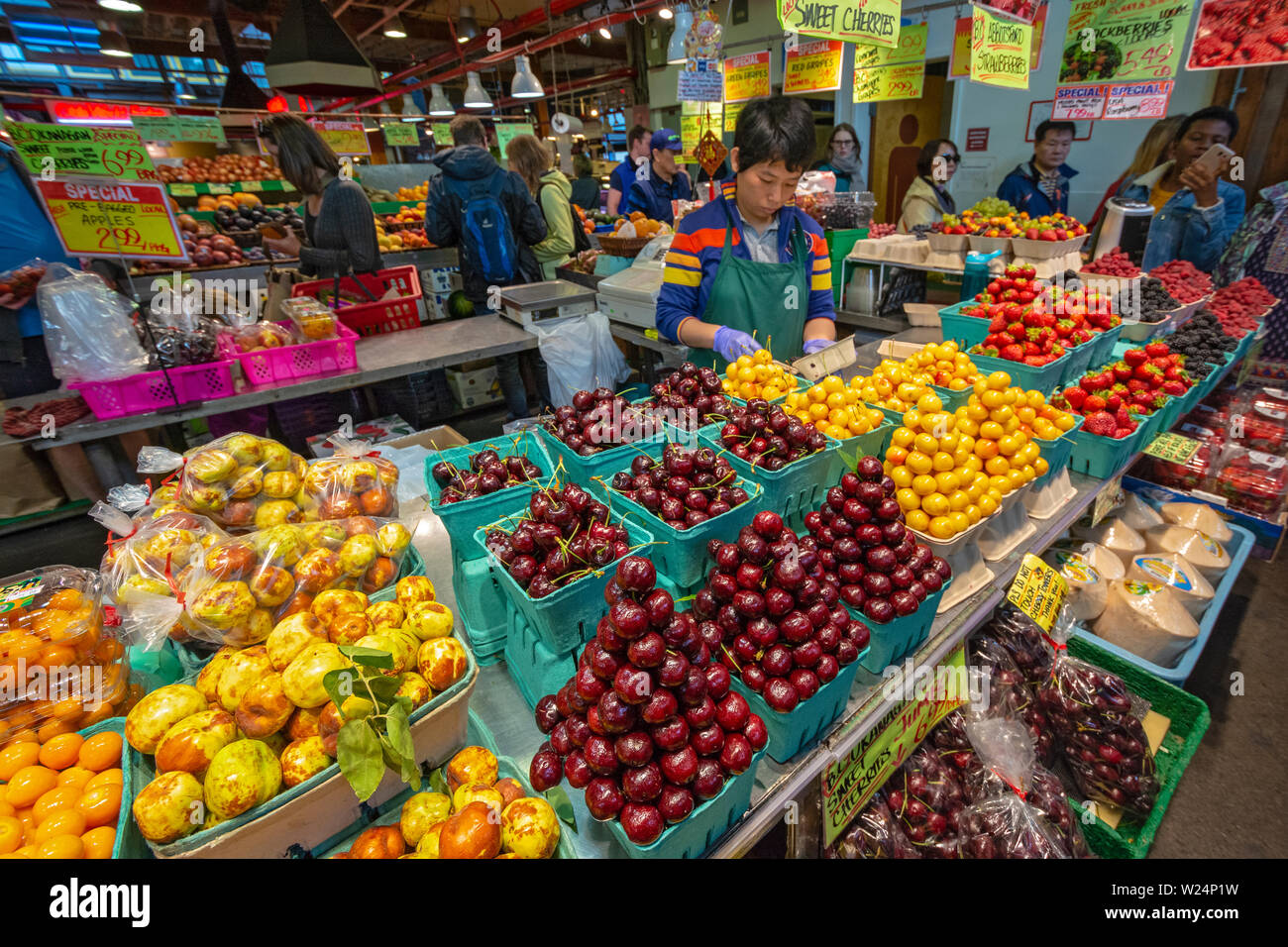 Canada, British Columbia, Vancouver, Granville Island Public Market ...