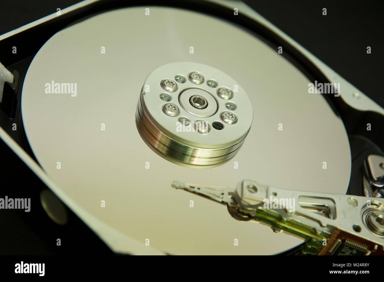 Hard Drive Interior Plate Stock Photo - Alamy
