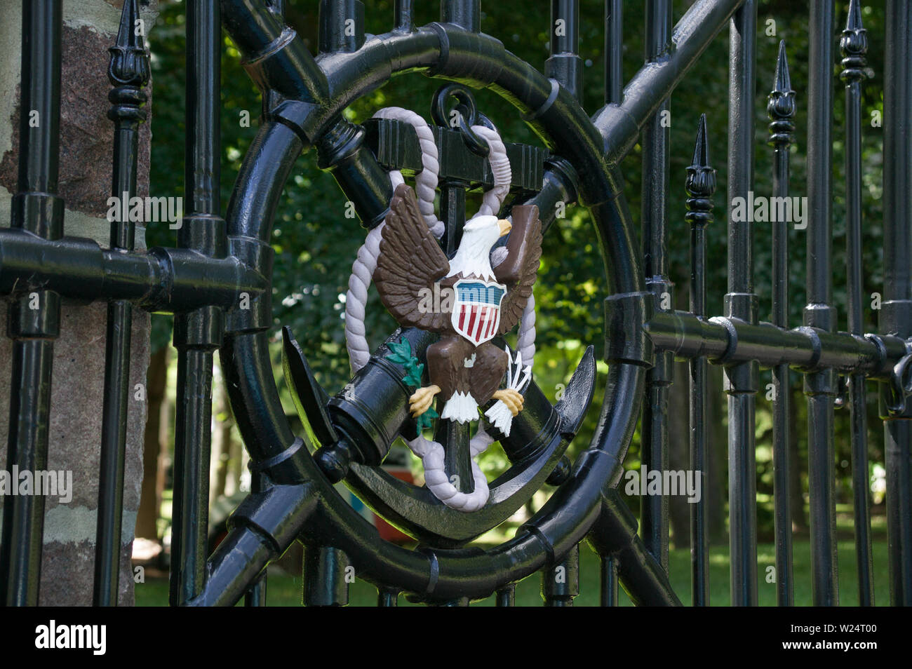 The Memorial Gate at the Rutheford B. Hayes Museum and Library at ...