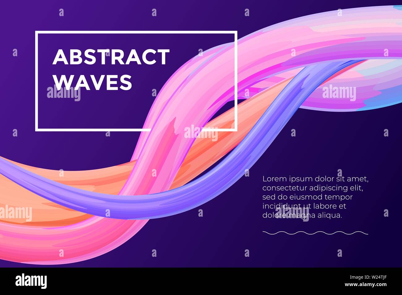 Colorful abstract liquid flow Stock Vector Images - Alamy