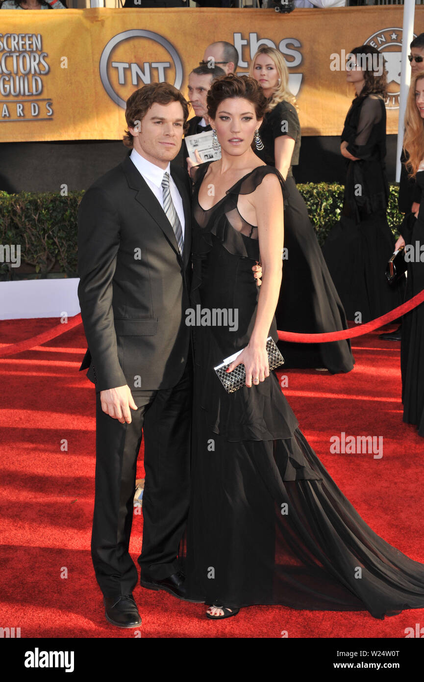 LOS ANGELES, CA. January 25, 2009: Michael C. Hall & wife Jennifer ...