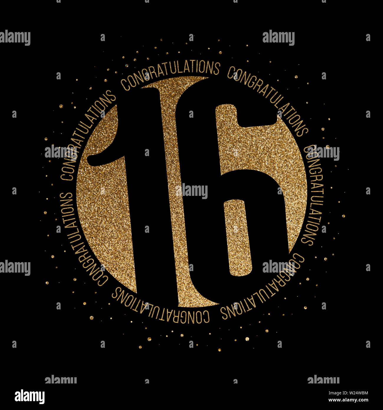 Number 16 Birthday High Resolution Stock Photography and Images - Alamy