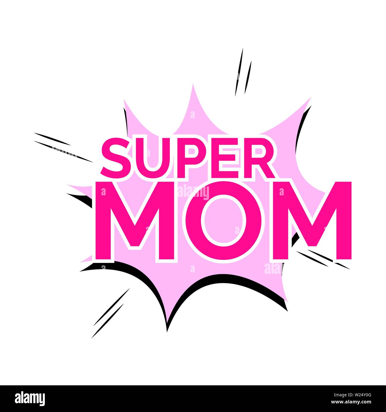 Super Mom Background Stock Vector Image & Art - Alamy