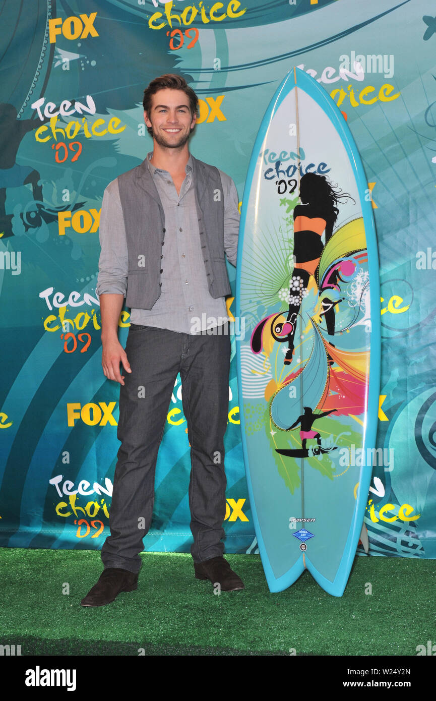 LOS ANGELES, CA. August 09, 2009: Chace Crawford at the 2009 Teen ...