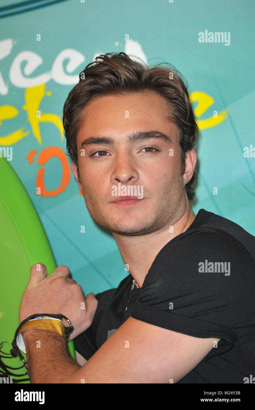 LOS ANGELES, CA. August 10, 2009: Ed Westwick at the 2009 Teen Choice ...