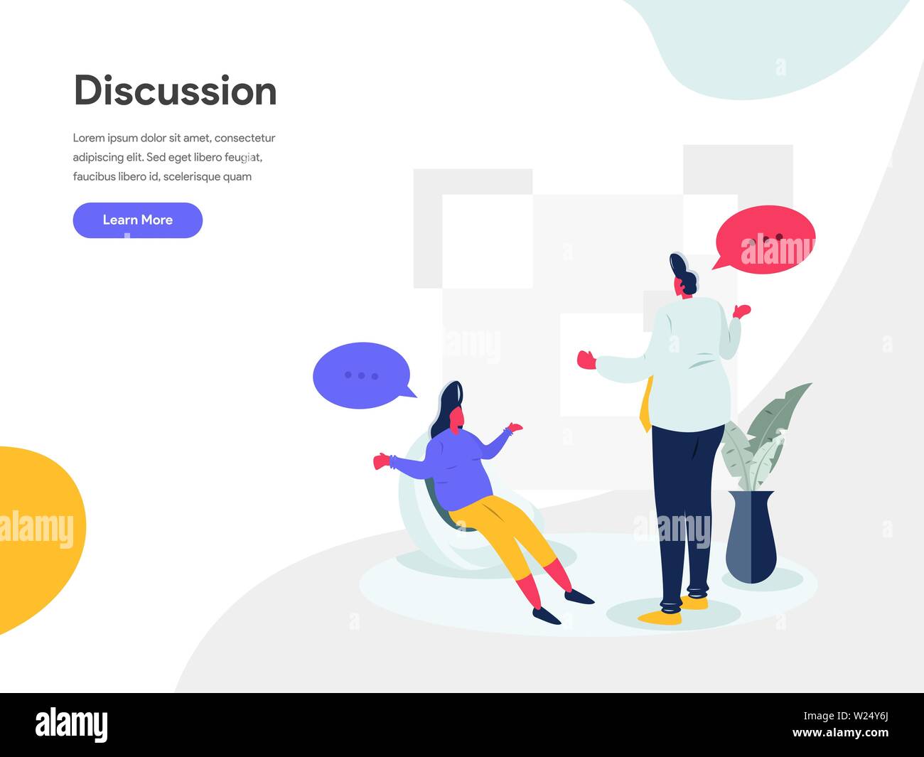 Conversation vector vectors hi-res stock photography and images - Alamy