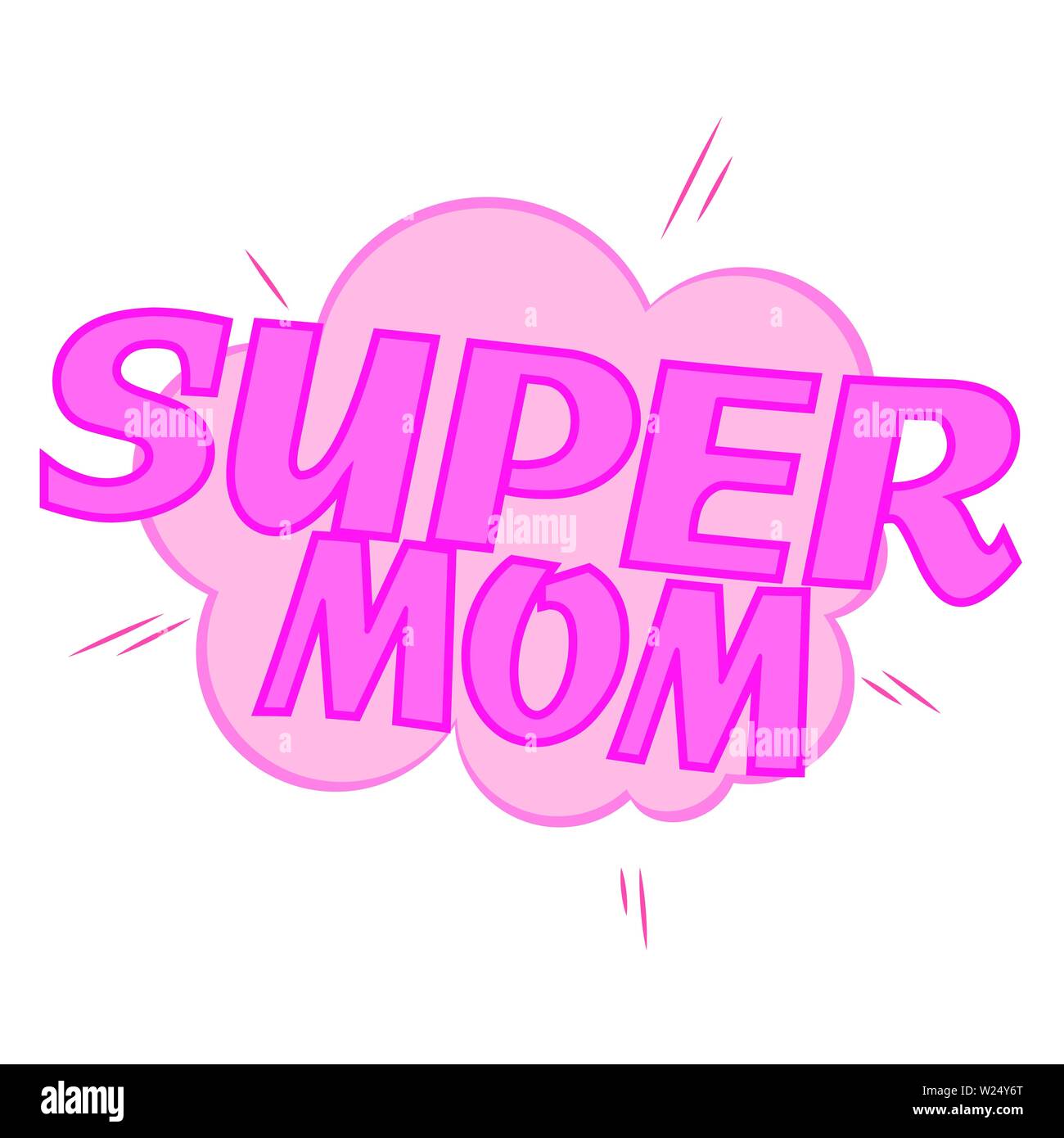 Super Mom Background Stock Vector Image & Art - Alamy