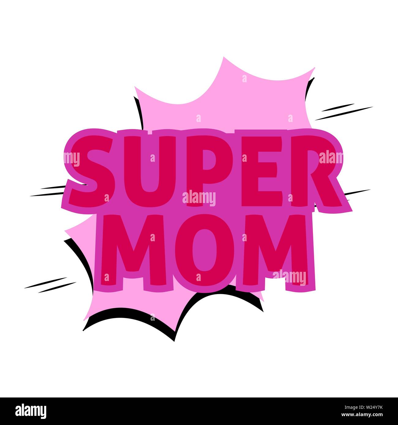 Super Mom Stock Vector Images - Alamy