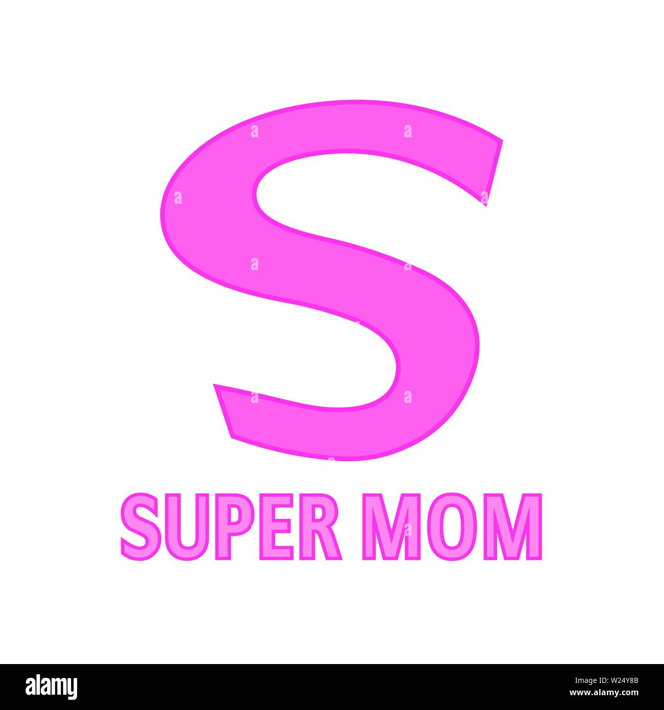 Super Mom Background Stock Vector Image & Art - Alamy