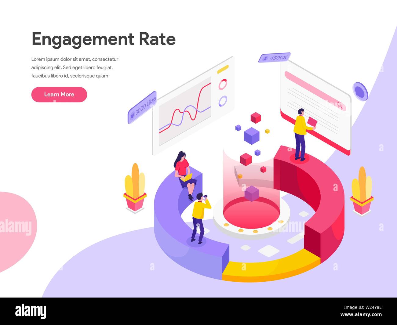 Rating landing page concept hi-res stock photography and images - Alamy