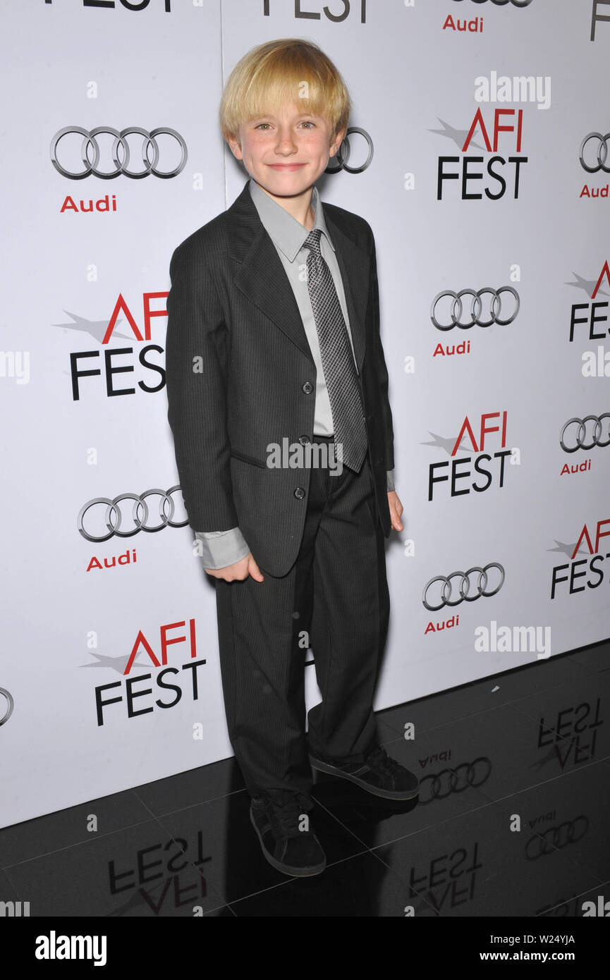 LOS ANGELES, CA. November 01, 2009: Actor Nathan Gamble at the premiere ...