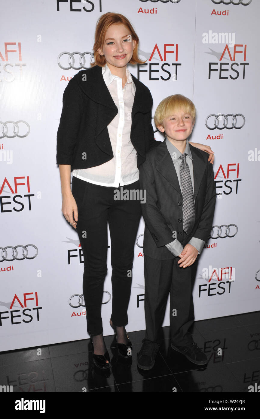 LOS ANGELES, CA. November 01, 2009: Haley Bennett & Nathan Gamble at ...