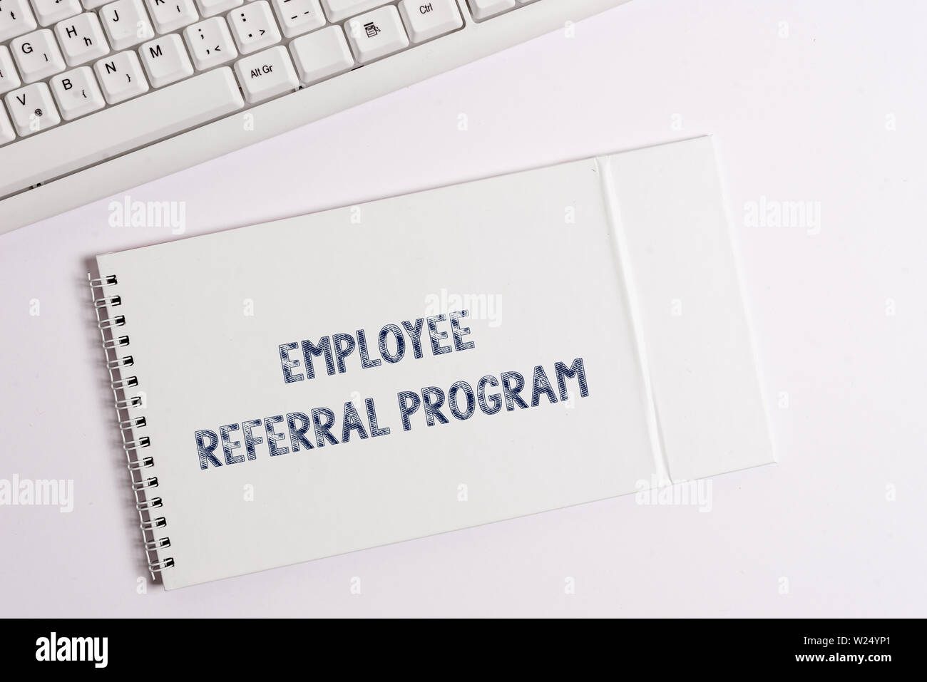 Text sign showing Employee Referral Program. Business photo showcasing ...