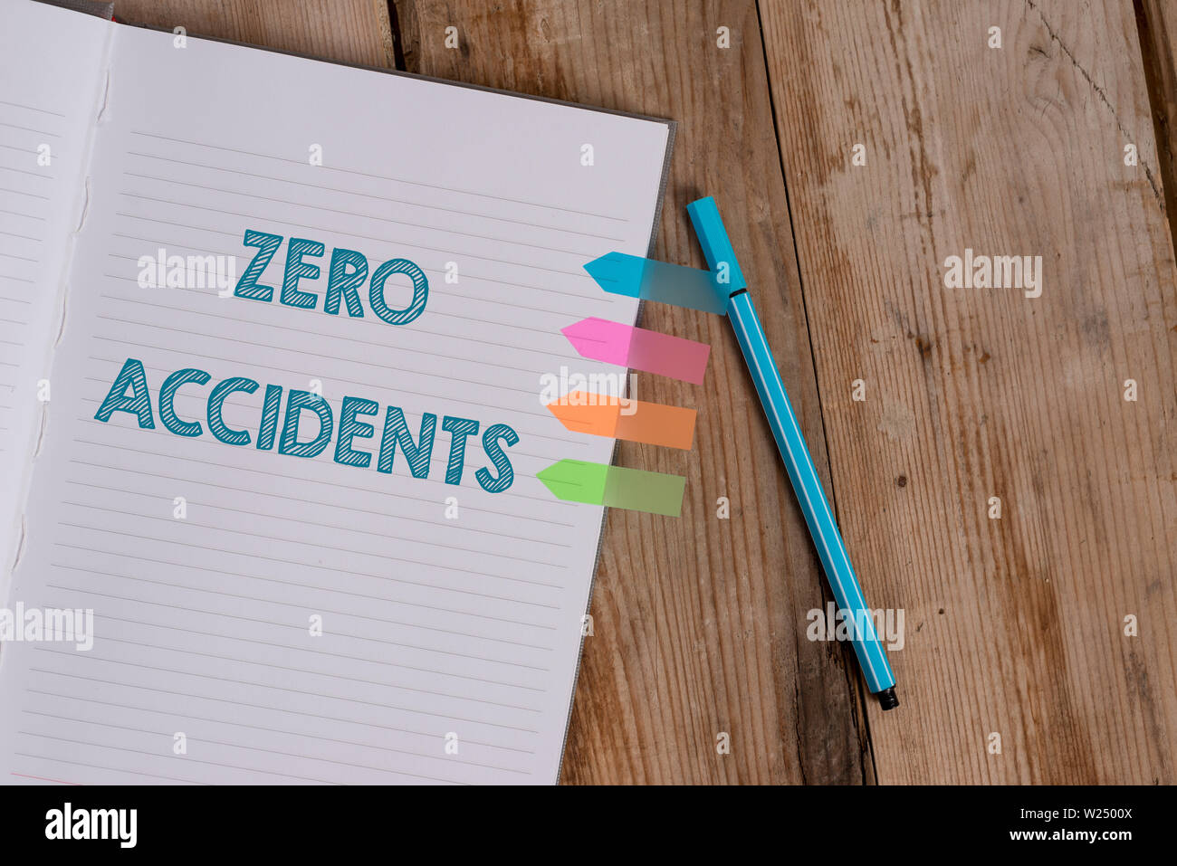 Conceptual hand writing showing Zero Accidents. Concept meaning ...