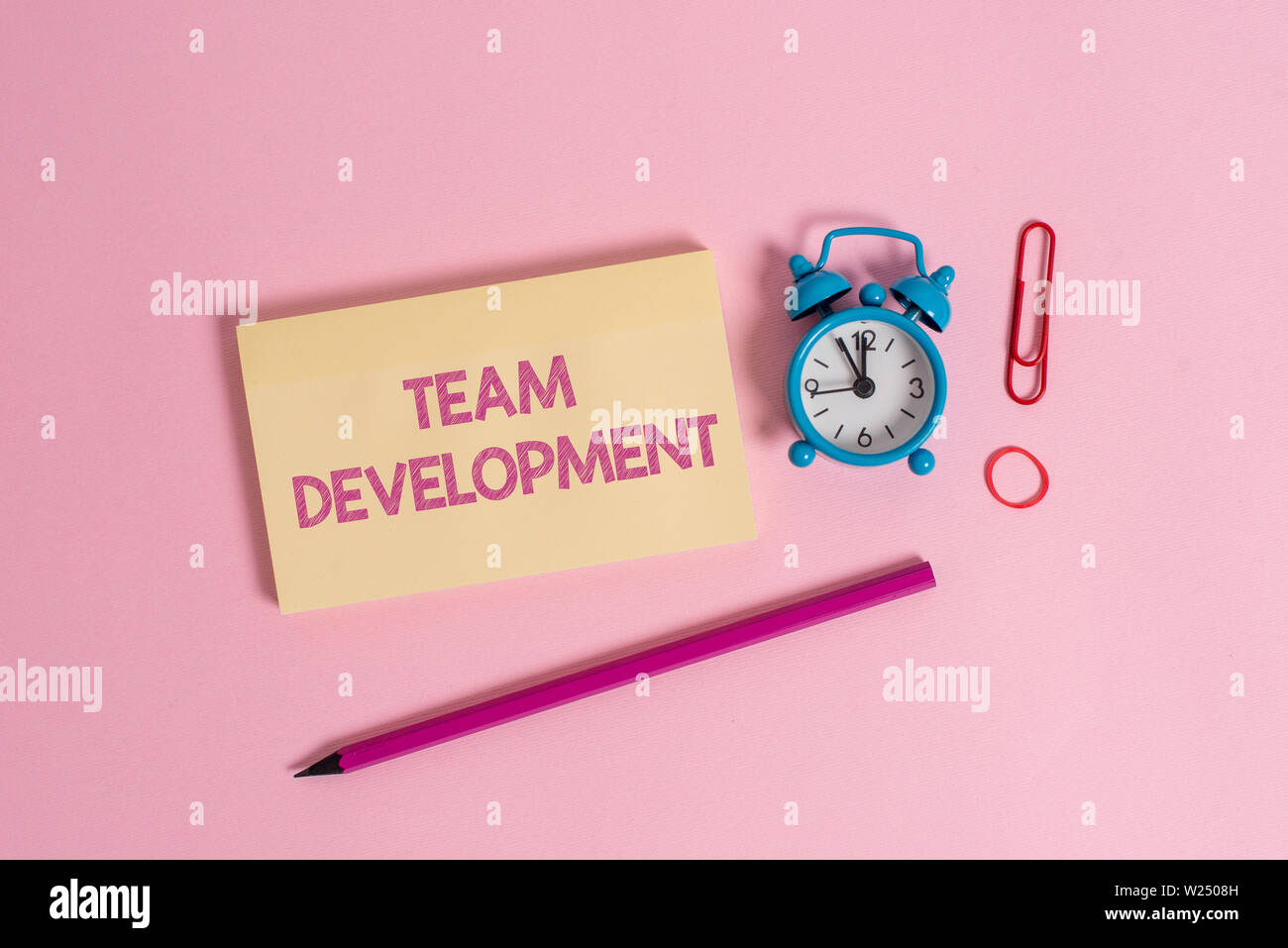 Word writing text Team Development. Business photo showcasing learn why and how small groups ...